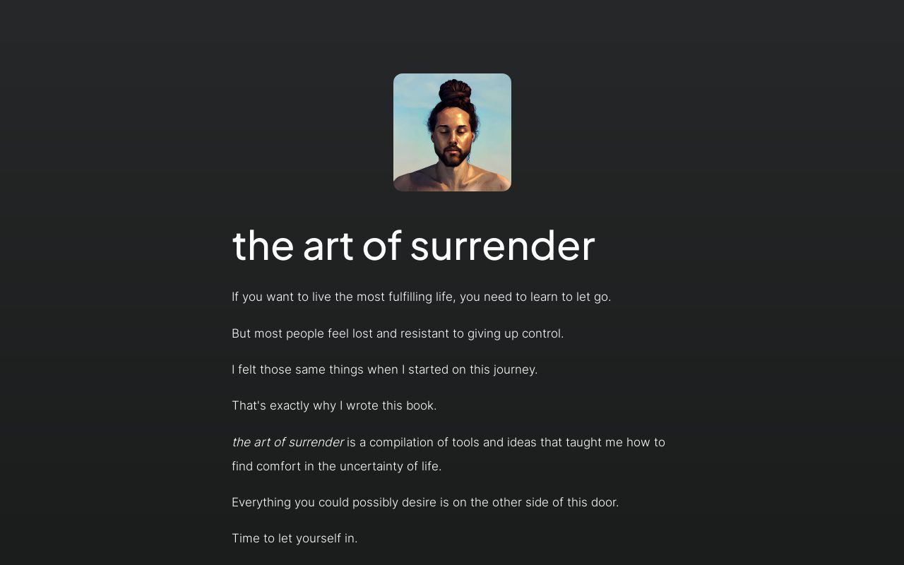 the art of surrender